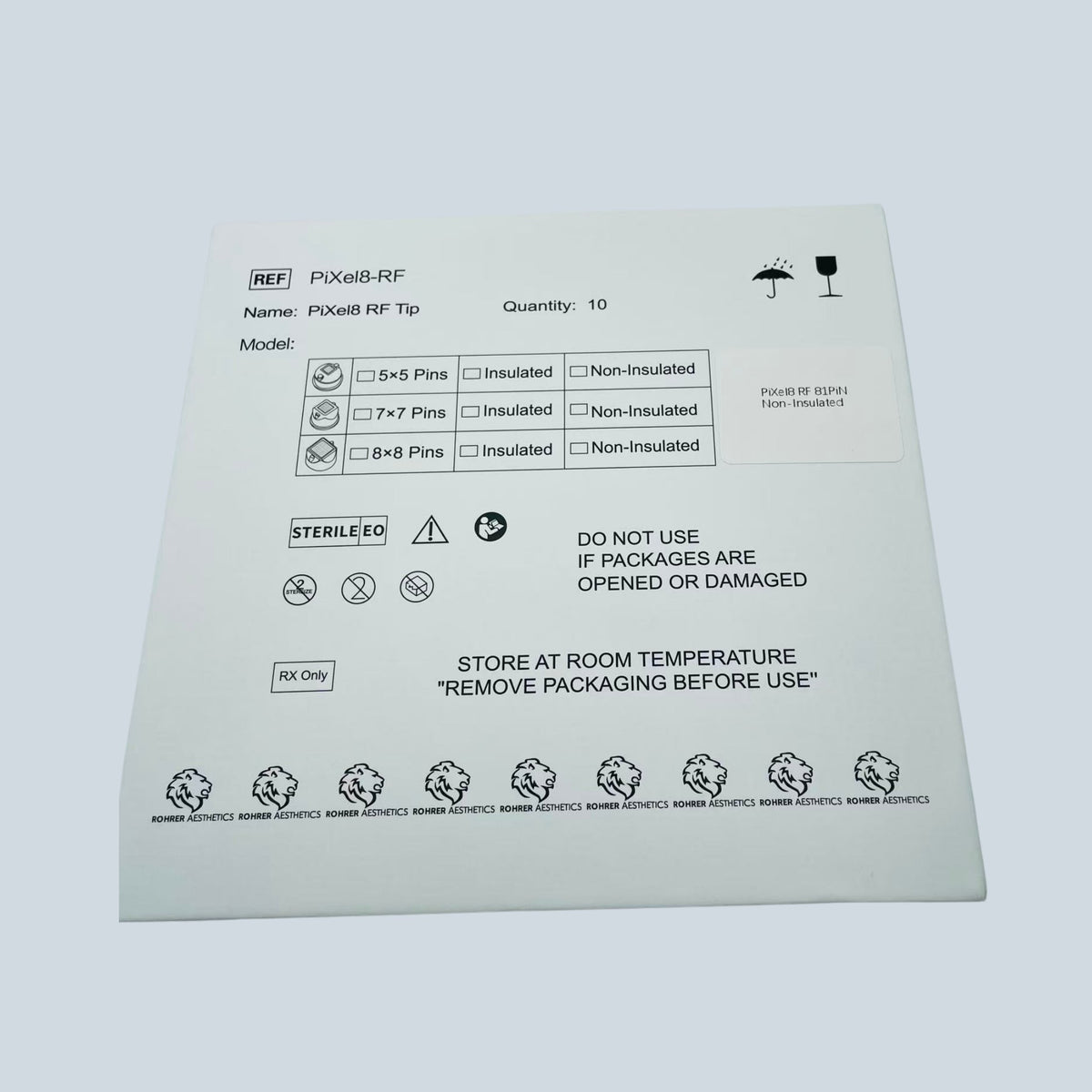 Rohrer PiXel8 81 Pin Tip – Non Insulated – 1 Box of 10 PiXel8 tips ...